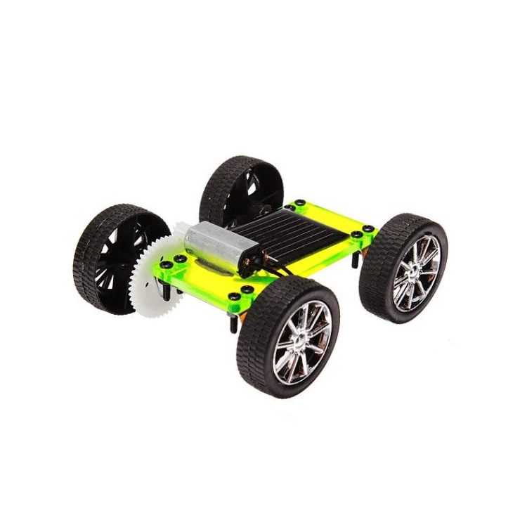 Mini Solar Car Educational Toy model for self-assembly
