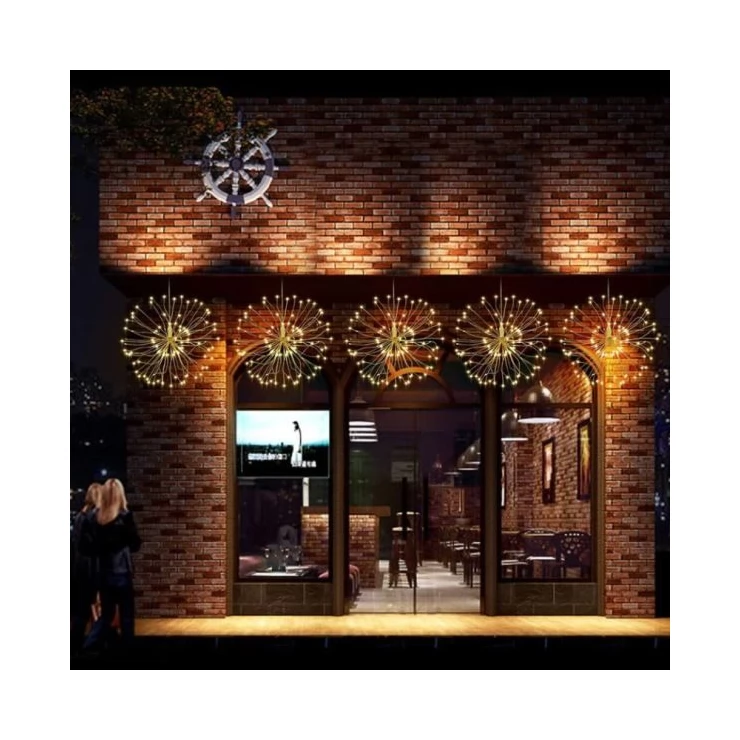 Firework 200 LED Solar Christmas Lights Decoration Hanging Garland