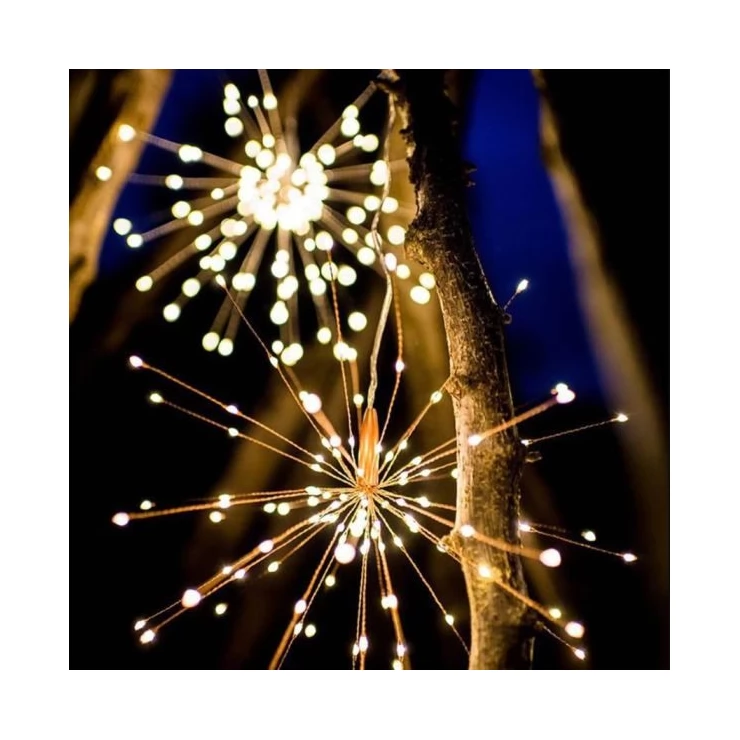 Firework 200 LED Solar Christmas Lights Decoration Hanging Garland