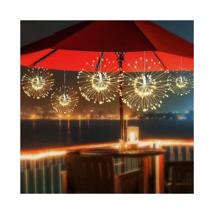 Firework 200 LED Solar Christmas Lights Decoration Hanging Garland