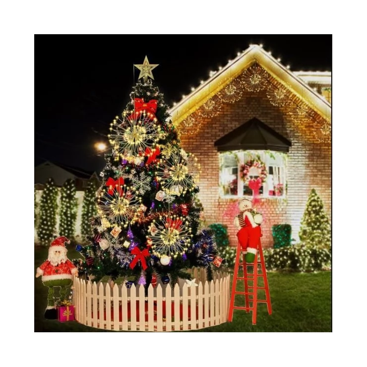 Firework 200 LED Solar Christmas Lights Decoration Hanging Garland