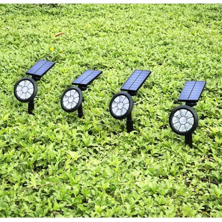 Outdoor Bright 9 LED Solar Garden Spotlight Landscape Tree Decoration