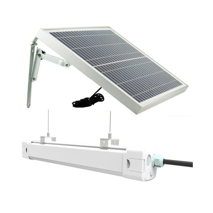 Outdoor Solar Tri-Proof Batten Light Auto Operation LED Tube Lamp IP65