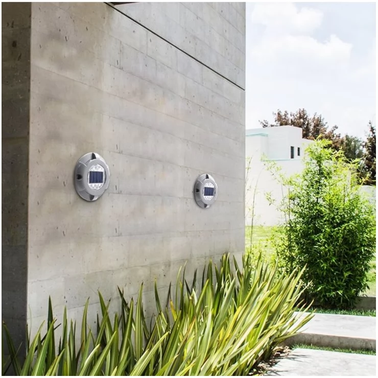 Durable 4 LED Solar Road Path Light Shock Resistant Aluminium Alloy