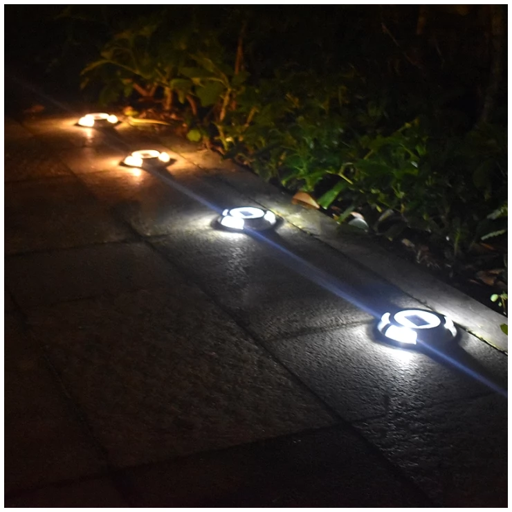 Durable 4 LED Solar Road Path Light Shock Resistant Aluminium Alloy
