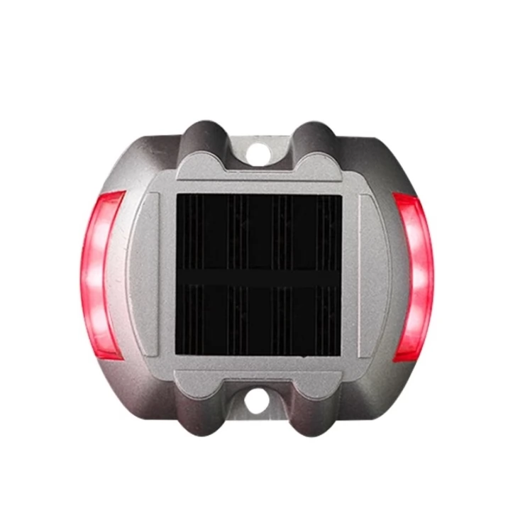 Heavy Duty Solar Road Stud Lights Safety Traffic Markers 6 LED