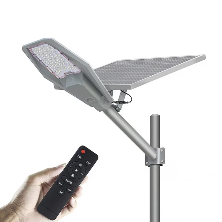 Bright Outdoor LED Solar Street Light IP67 Intelligent Power Control