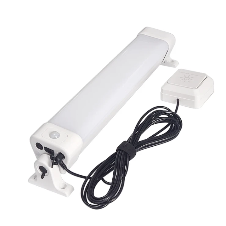 Ultimate LED Solar Batten Light With PIR Sensor Wall Switch Extension