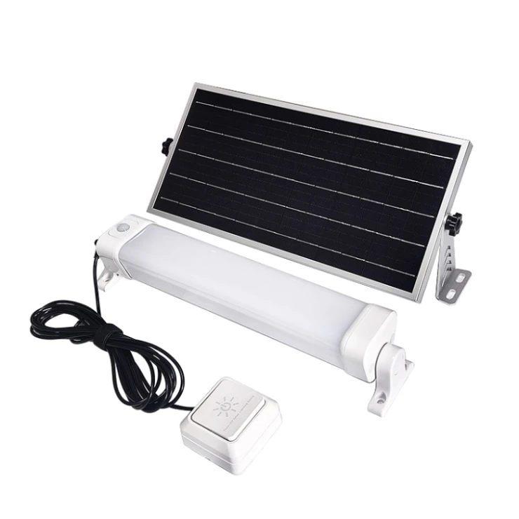 Ultimate LED Solar Batten Light With PIR Sensor Wall Switch Extension
