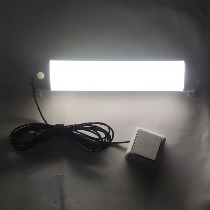 Ultimate LED Solar Batten Light With PIR Sensor Wall Switch Extension