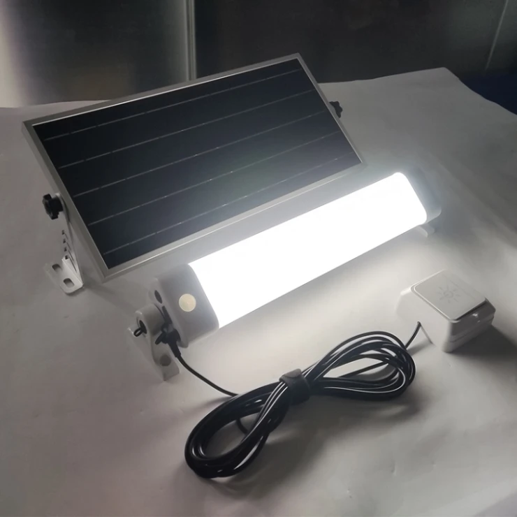 Ultimate LED Solar Batten Light With PIR Sensor Wall Switch Extension