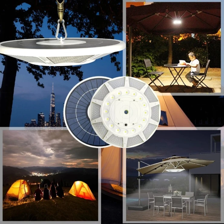 Bright Solar Flagpole Light Top-Mount Wide Area LED Down Flag Lighting