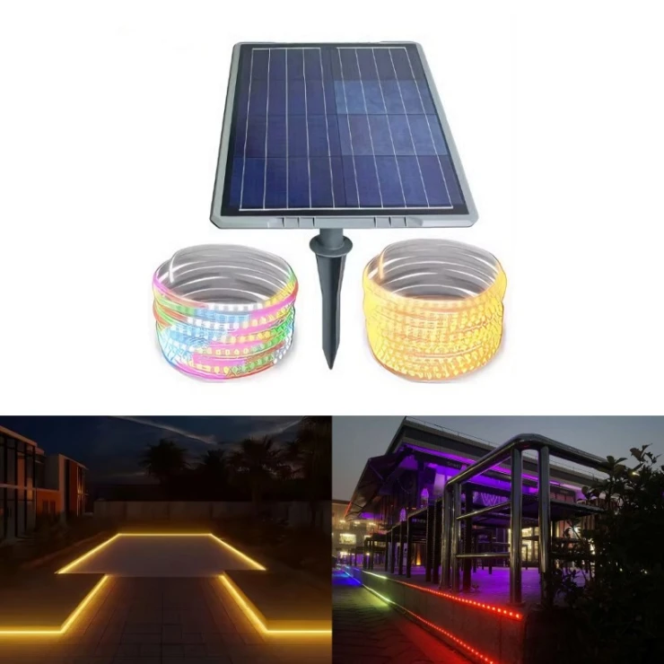 High-Performance Solar LED Strip Light Outdoor Decoration String IP65