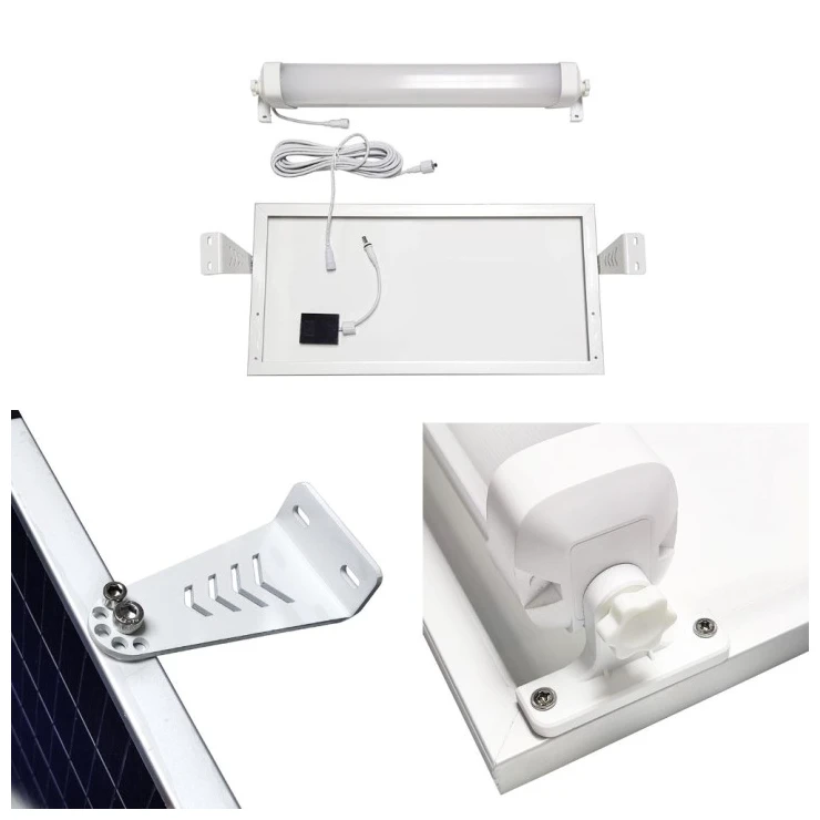 Bright Solar LED Batten Light Universal Shelter Carport Security Lamp