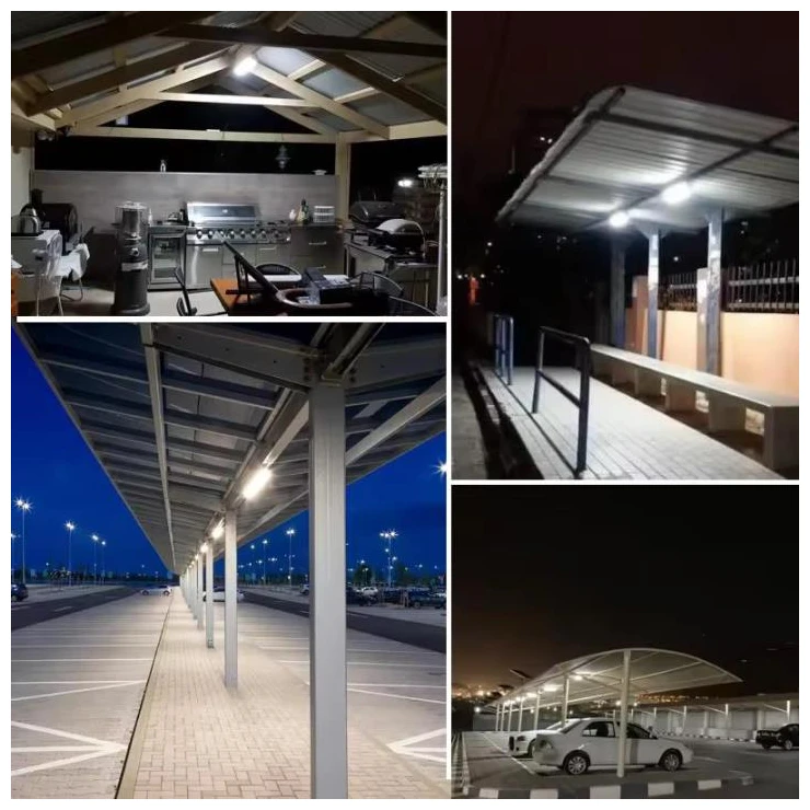 Bright Solar LED Batten Light Universal Shelter Carport Security Lamp