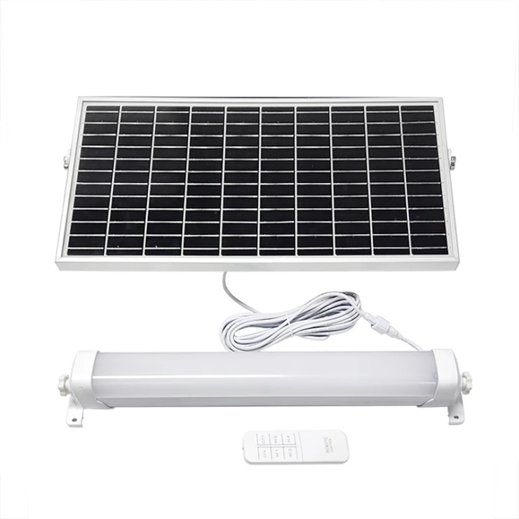 Bright Solar LED Batten Light Universal Shelter Carport Security Lamp